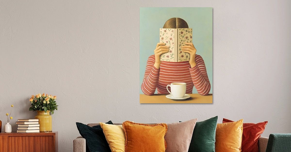 Lezend Meisje Van IamHome Studio Op Canvas Behang En Meer lezend-meisje-van-iamhome-studio-op-canvas-behang-en-meer